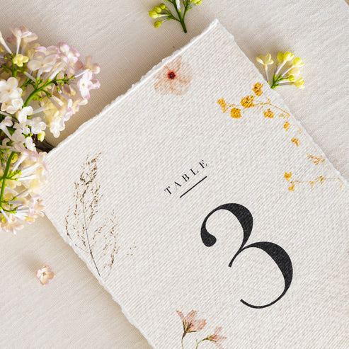 Boho Garden Table Number – Paige & Co