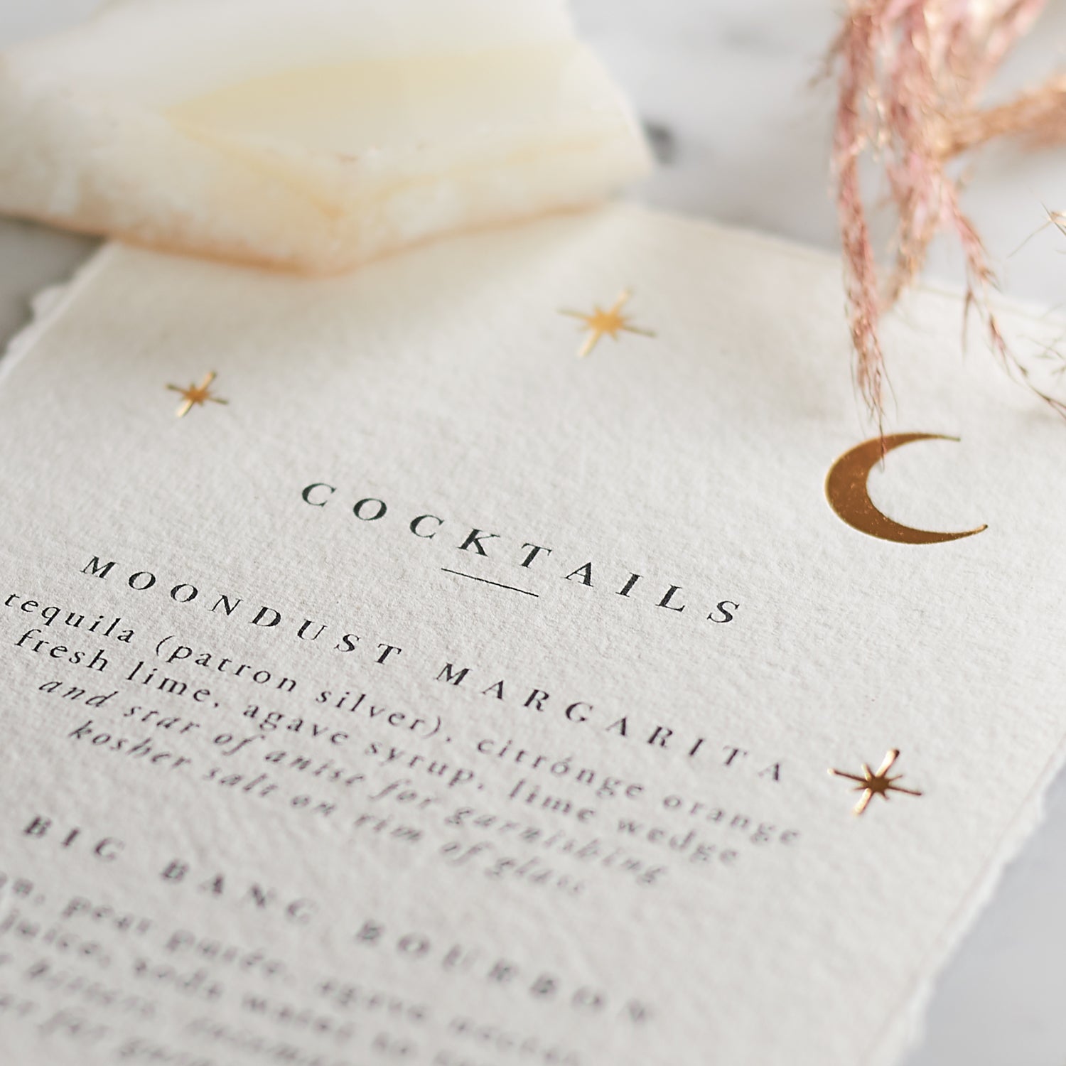 Moon & Stars Cocktail Menu – Paige & Co