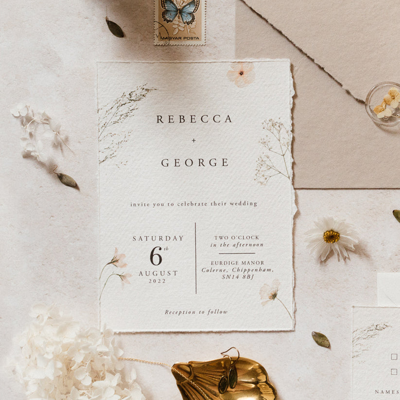 Boho Garden Wildflower Invitation – Paige & Co